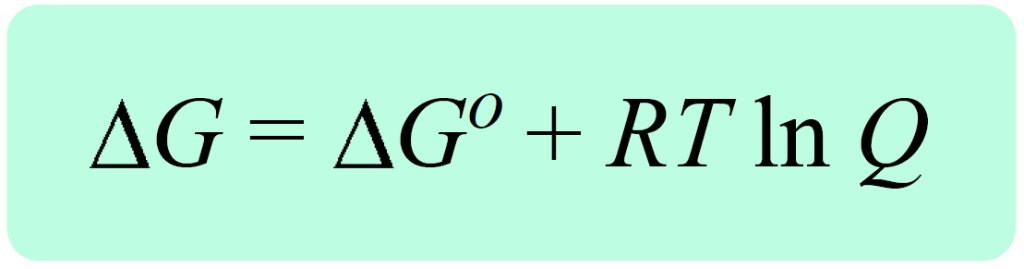 Gibbs Free Energy Under Nonstandard Conditions - Chemistry Steps