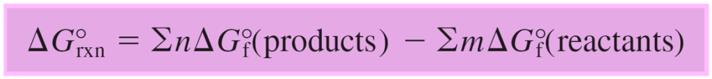 𝚫Grxn from the Free Energies of Formation - Chemistry Steps